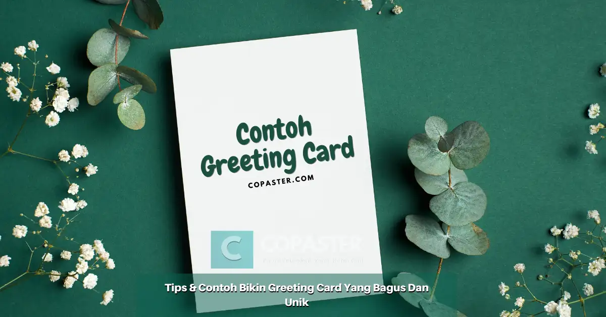 Tips & Contoh Bikin Greeting Card Yang Bagus Dan Unik | Copaster